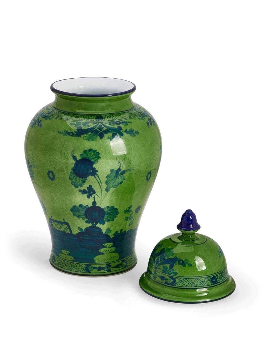 Oriente Italiano Potiche Vase, Malachite Green – Sharyn Blond Linens