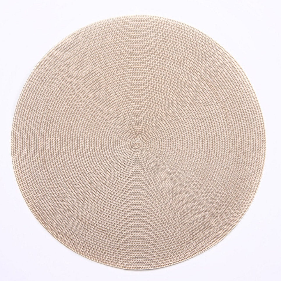 Deborah Rhodes Linen Braid Round Placemat Sand – Sharyn Blond Linens