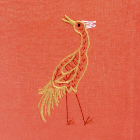 Sharyn Blond Linens HoHo Bird Hand Towles