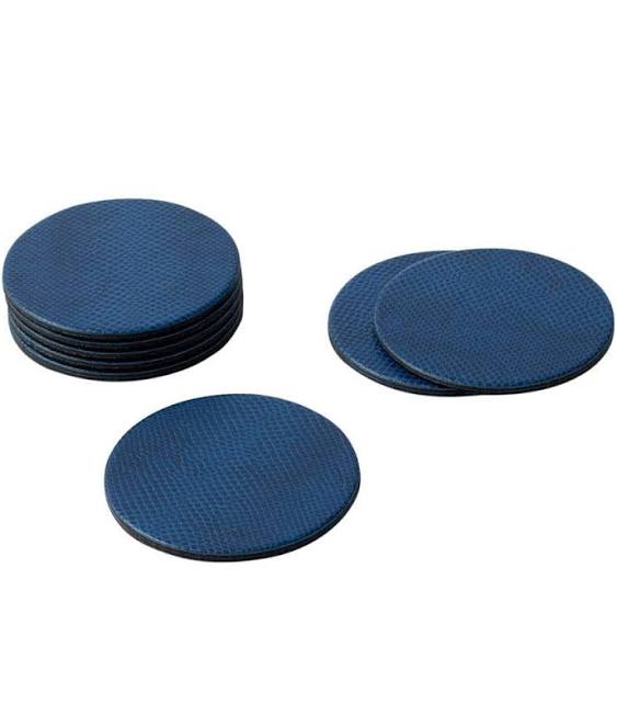 Caspari Round Coaster Snakeskin- Navy Blue – Sharyn Blond Linens